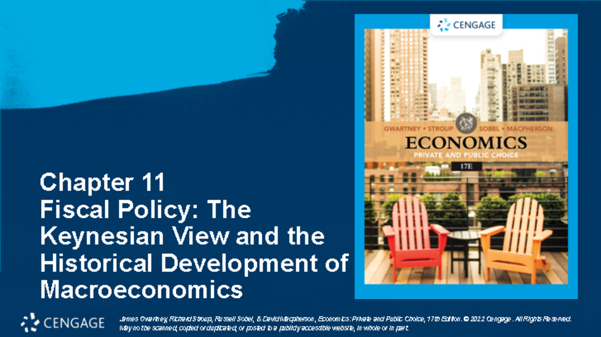 EC103 Chapter 11 - Professor Sean Keehan - Chapter 11 Fiscal Policy ...
