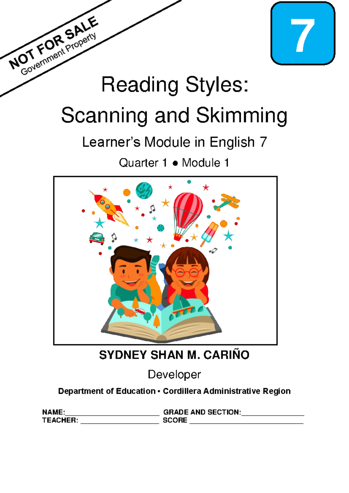 Engl7 q1 mod1 reading styles sydney carino bgo v1 - Reading Styles ...