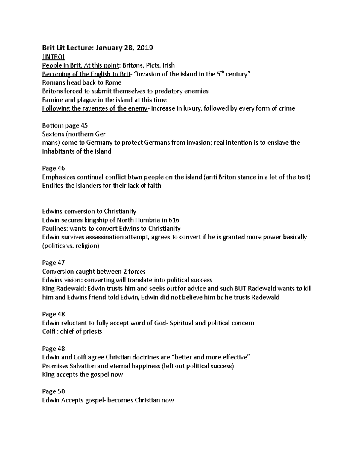 Brit Lit Lecture 1:28:19 - Brit Lit Lecture: January 28, 2019 [INTRO ...