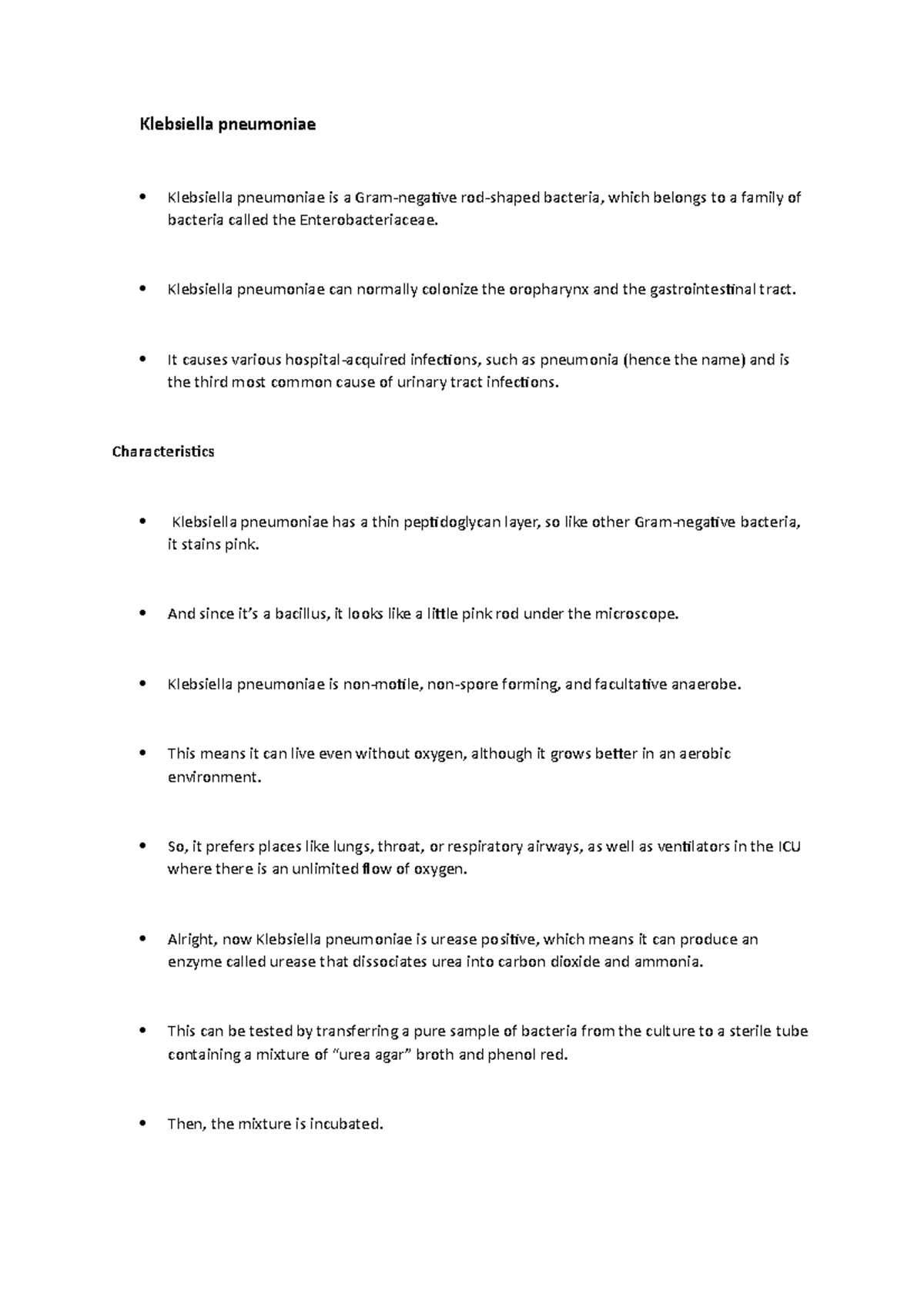 Klebsiella pneumoniae - ich belongs to a family of Klebsiella ...