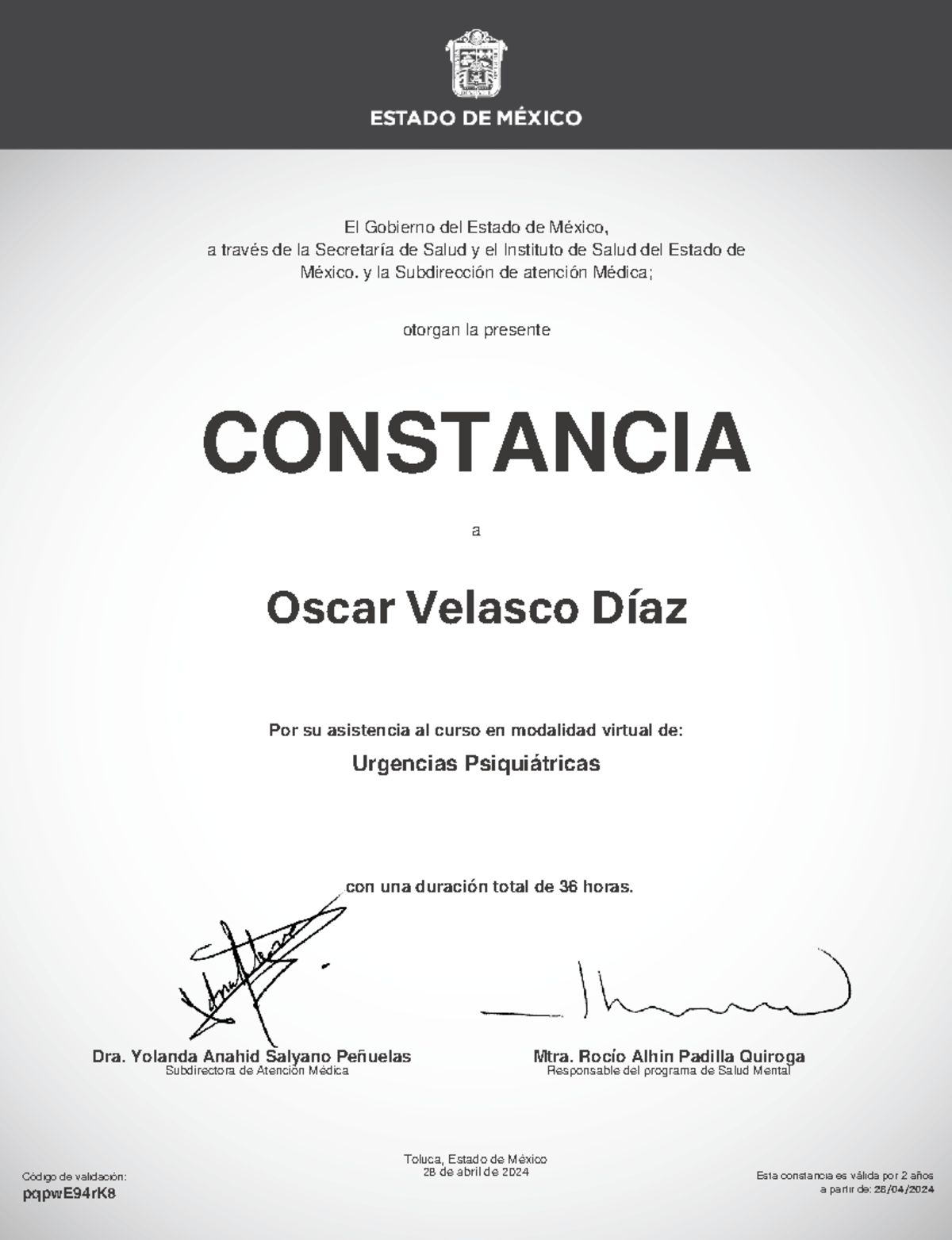 DOC-20240327-WA0000 - constancia de cursos de insabi - El Gobierno del Estado de México, a ...