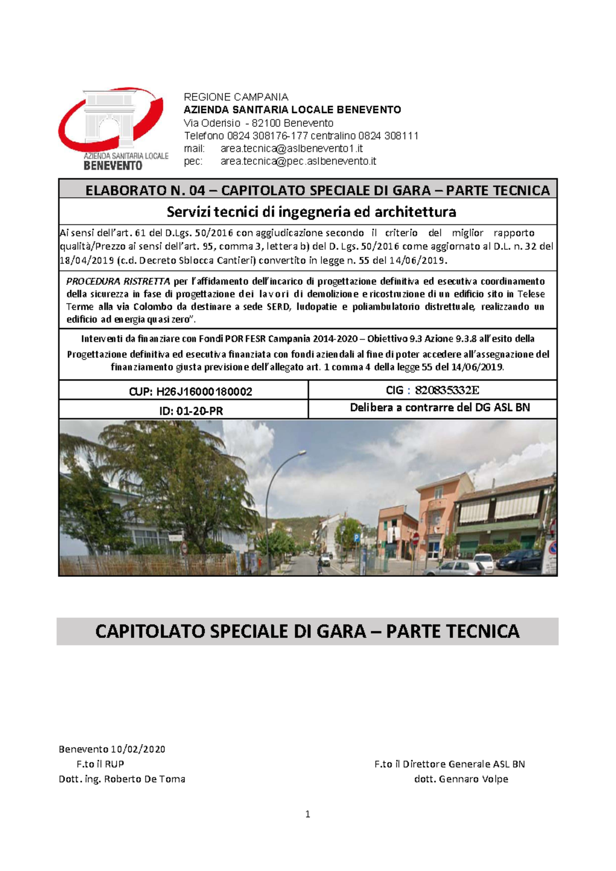 Elaborato 4 - Capitolato Speciale - Parte Tecnica - CAPITOLATO SPECIALE ...