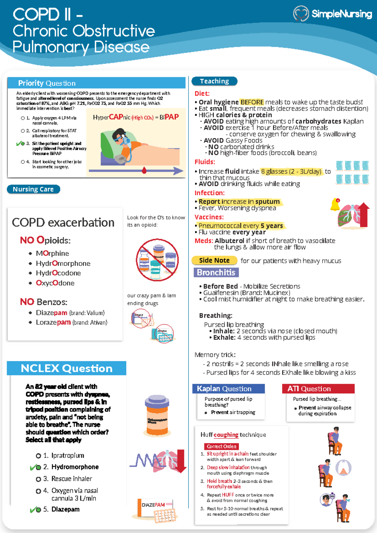 Respiratory notes from simple nursing - COPD II - Chronic Obstructive ...