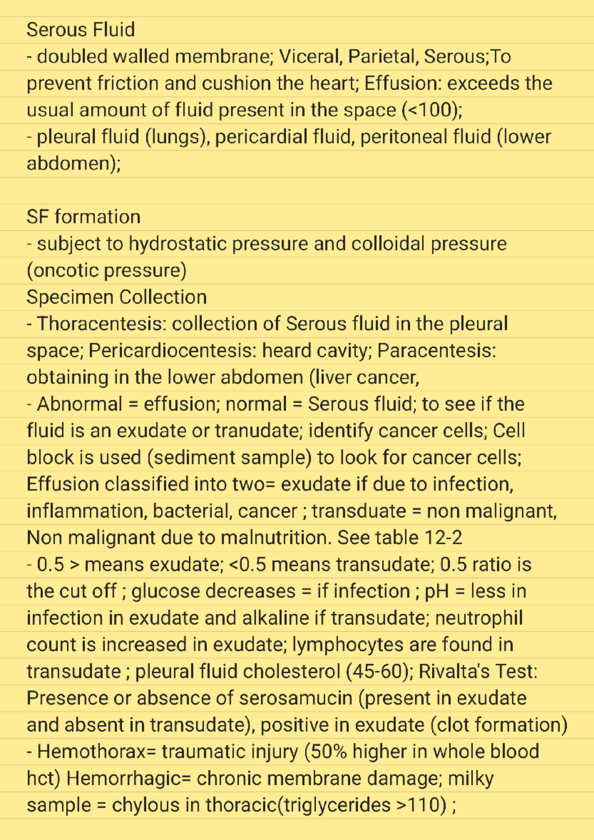 Serous Fluid Medical technology - Analysis of Urine and Body Fluids ...