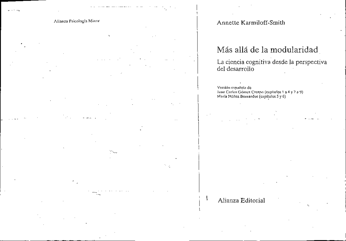 Mas alla de la modularidad - Psicología General - Studocu