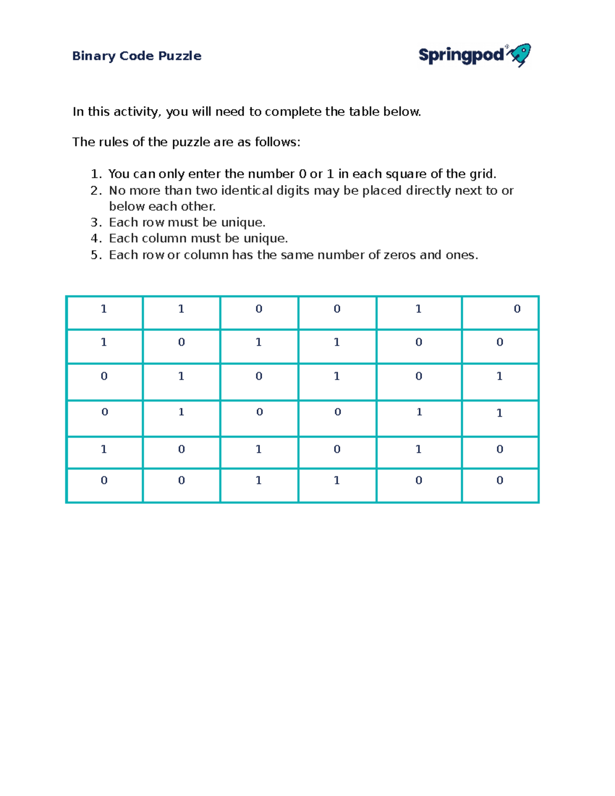 37Activity Binary Code Puzzle-210504-125949 - Binary Code Puzzle In ...