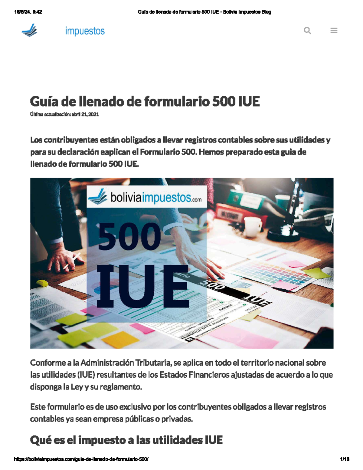 GUIA Llenado Formulario 500 - 9:42 Guía de llenado de formulario 500 ...