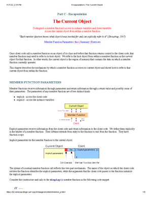 Encapsulation Member Operators - Part C - Encapsulation Member Operators Overload operators to ...