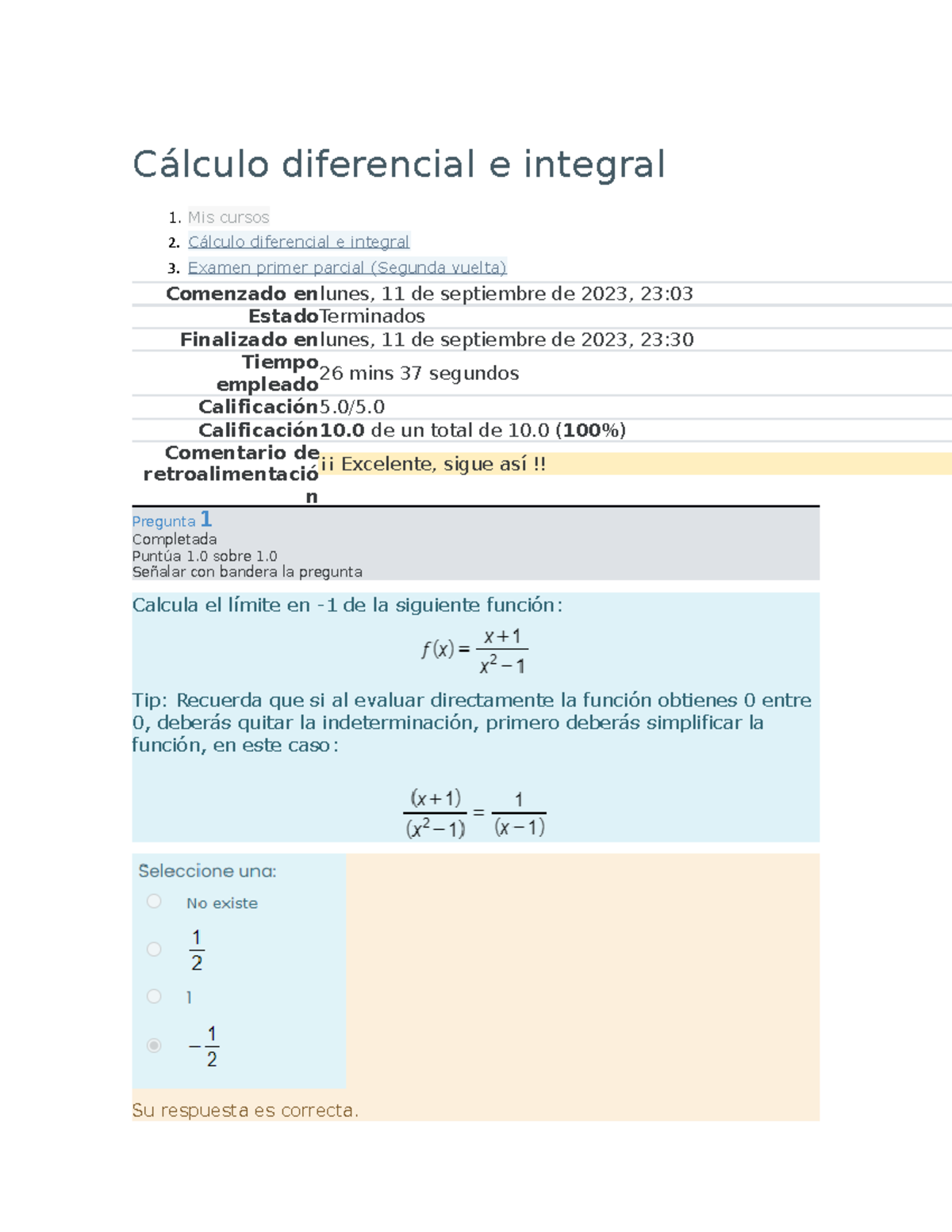 Semana 1 utel ISC - Cálculo diferencial e integral - Cálculo diferencial e integral 1. Mis ...