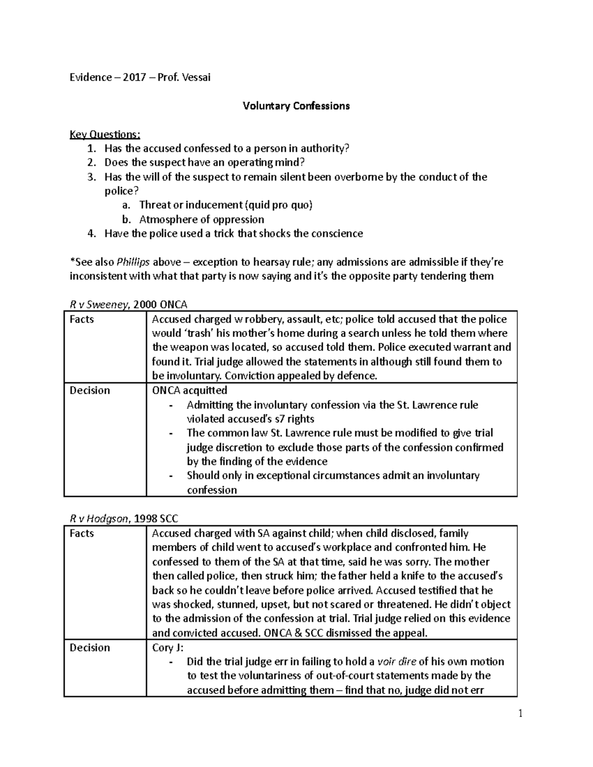 Evidence – 2017 – Prof. Vessai - Evidence – 2017 – Prof. Vessai ...