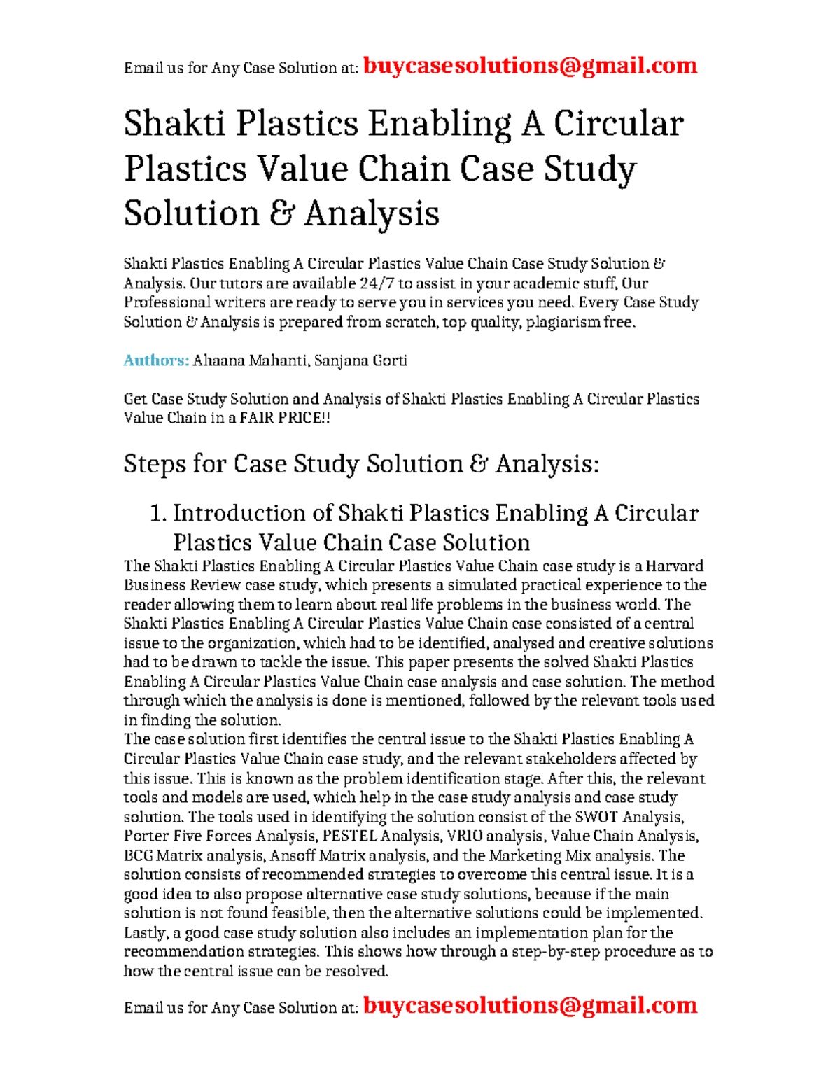 Shakti Plastics Enabling A Circular Plastics Value Chain Case Study ...