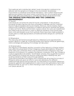 CPAR Quarter 2M1 - CPAR Q2M1 - Local Materials Used in Creating Art ...