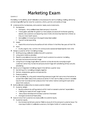 Intro to Marketing Lecture Notes PDF - Intro to Marketing Quiz ...