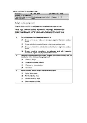 INF3703 Chapter 10 Database Development Process Colonel 3e 2021 Textbook Slides - INF3703 - Studocu