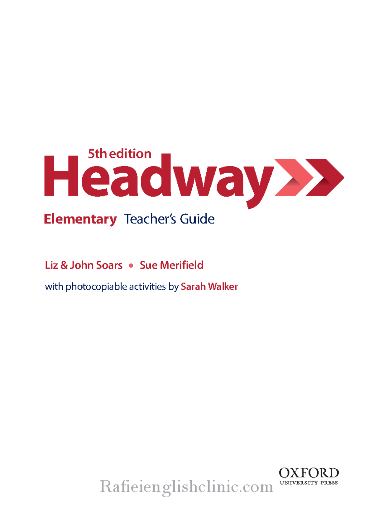 481 6- Headway Elementary Teacher's Guide, 5th edition - 2019 , 240p ...