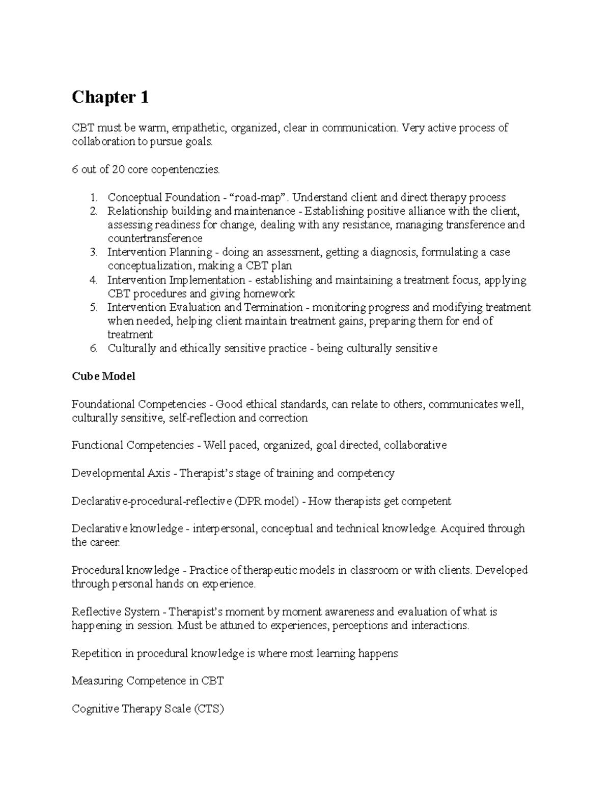 Chapters 1,2,3 - These notes incorporate the text and important lecture ...