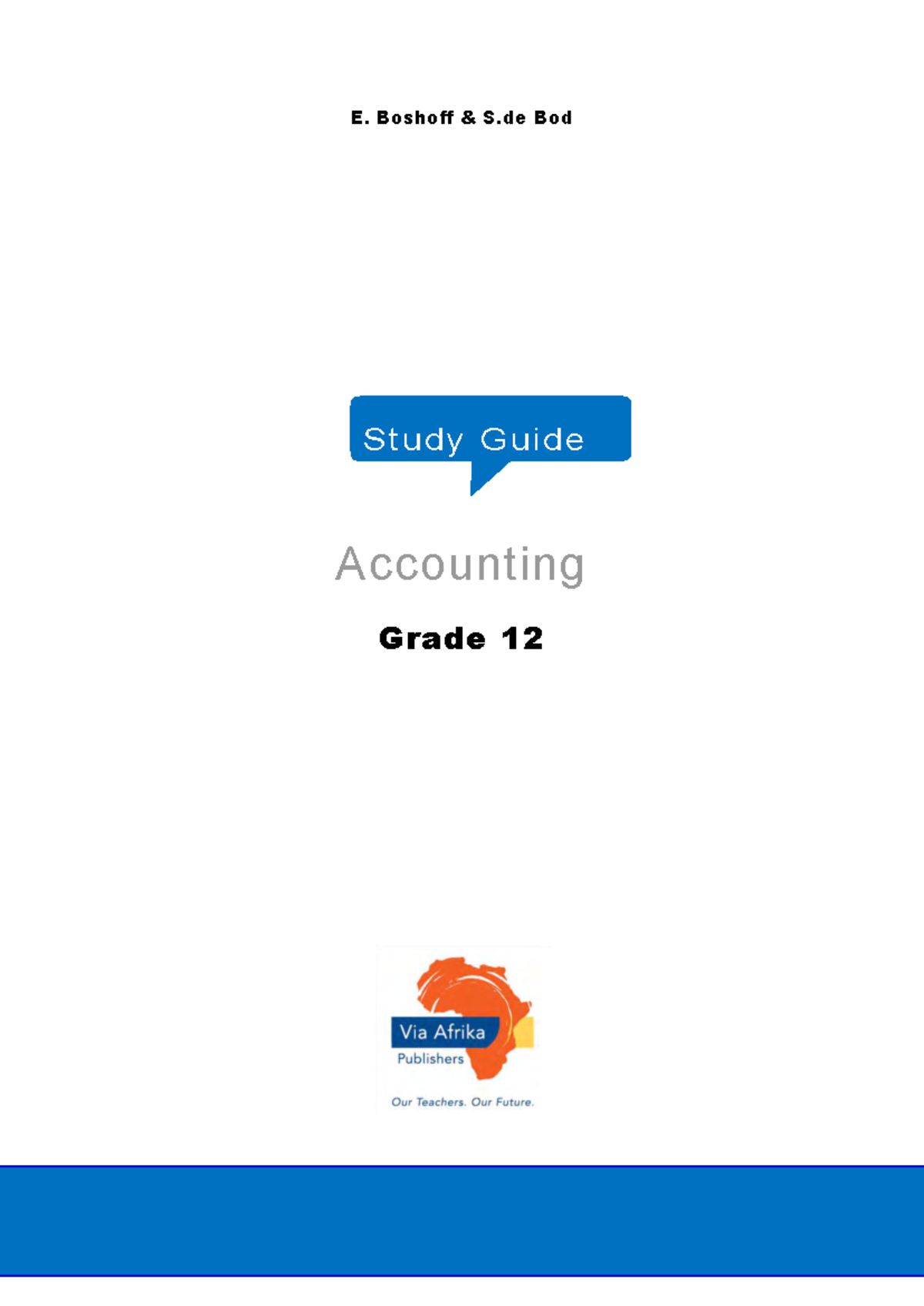 Accounting textbook - It just a book to study - E. Boshoff & S Bod ...