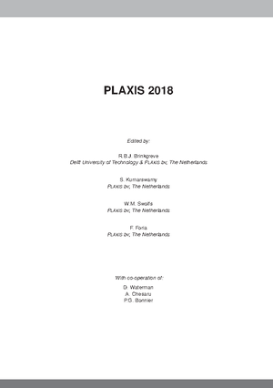 2D 1 Tutorial 1 - PLAXIS 2D Tutorial Manual 2017 TUTORIAL MANUAL Build ...