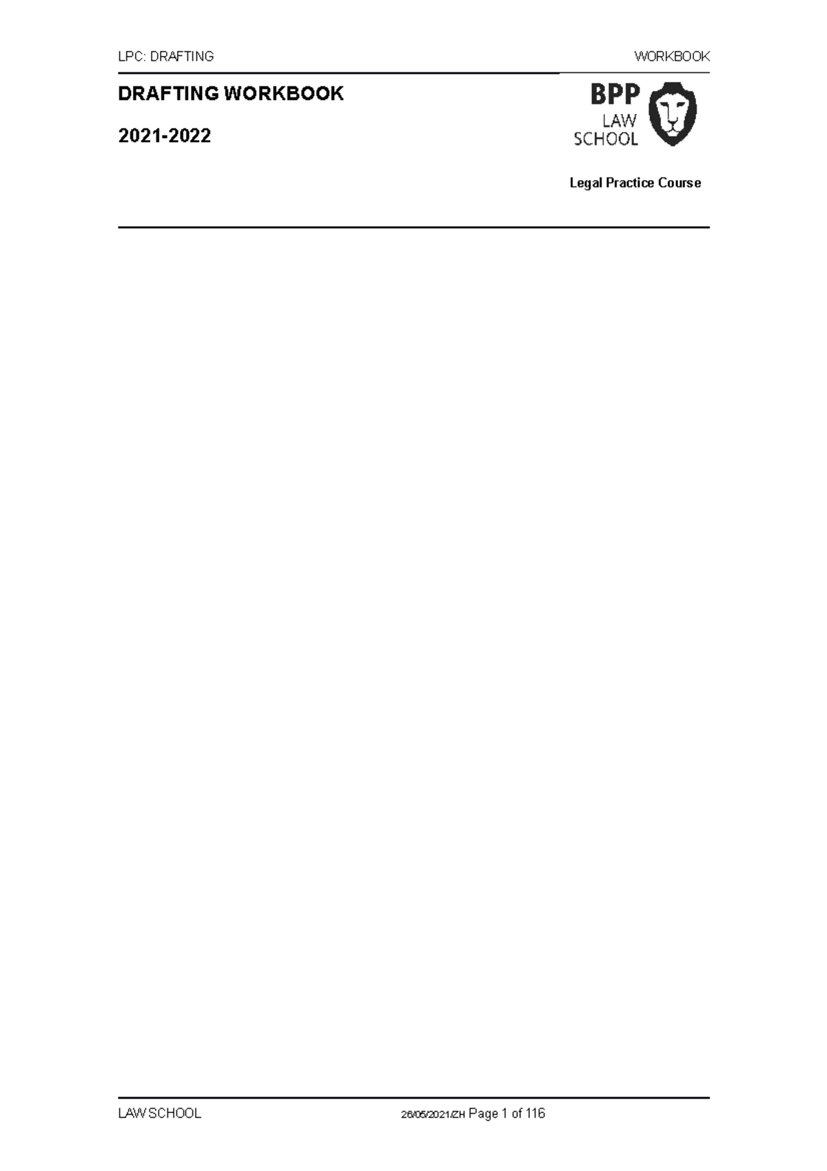 Drafting+Workbook+2021-22 - LPC: DRAFTING WORKBOOK DRAFTING WORKBOOK ...
