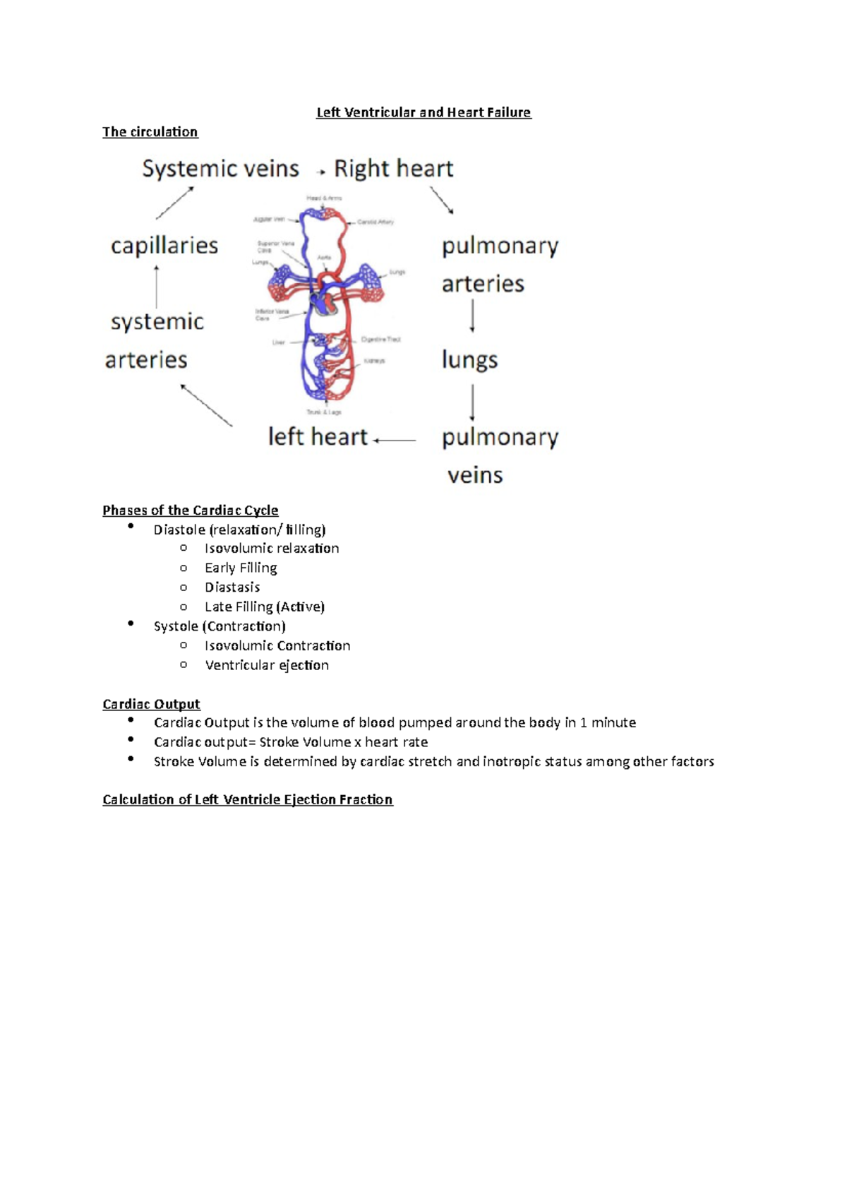Left Ventricular and Heart Failure - Studocu