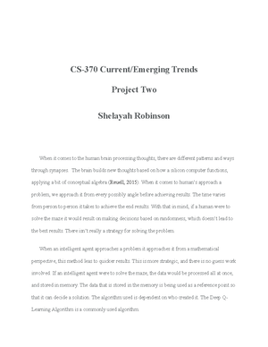 CS 370 Markdown Rough draft for assignment 3 - CS370 - SNHU - Studocu