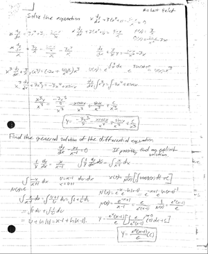 ODE Quiz 7 - Ordinary differential equations quiz - MAP 2302 - Studocu