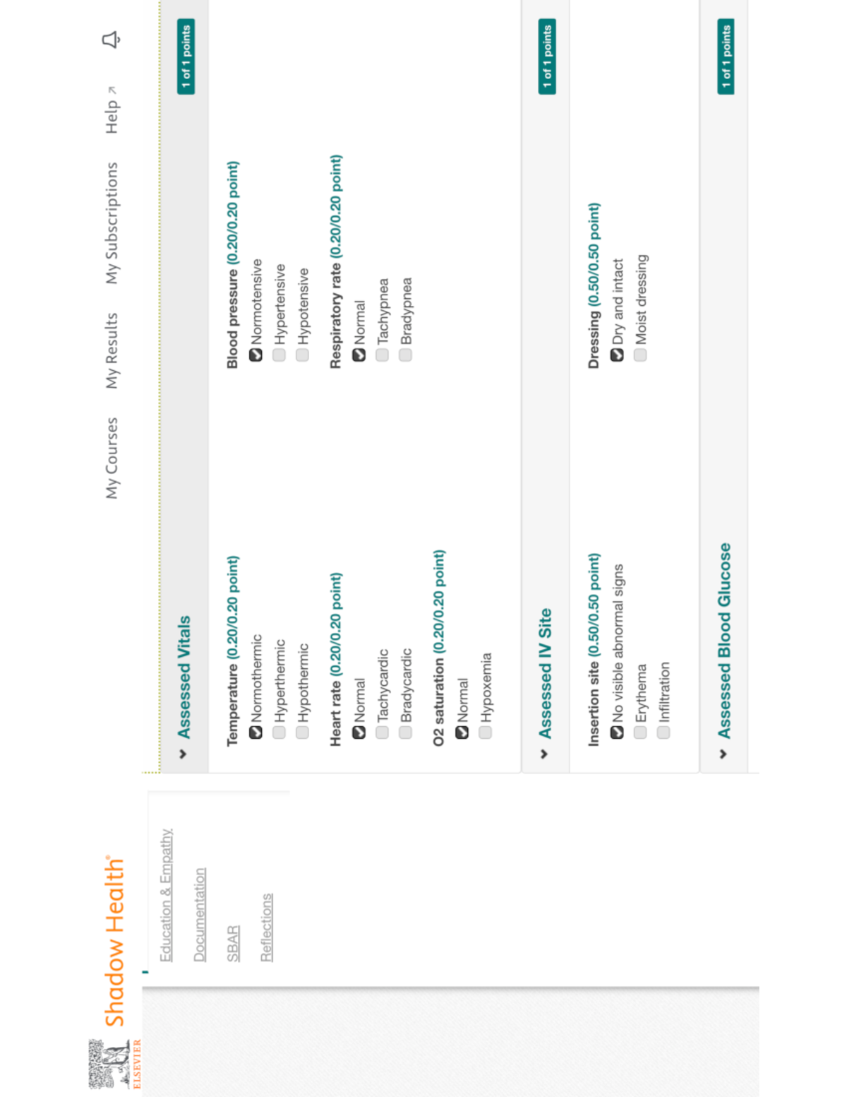 Sha - Shadow Health - Shadow Health My Courses My Results My ...