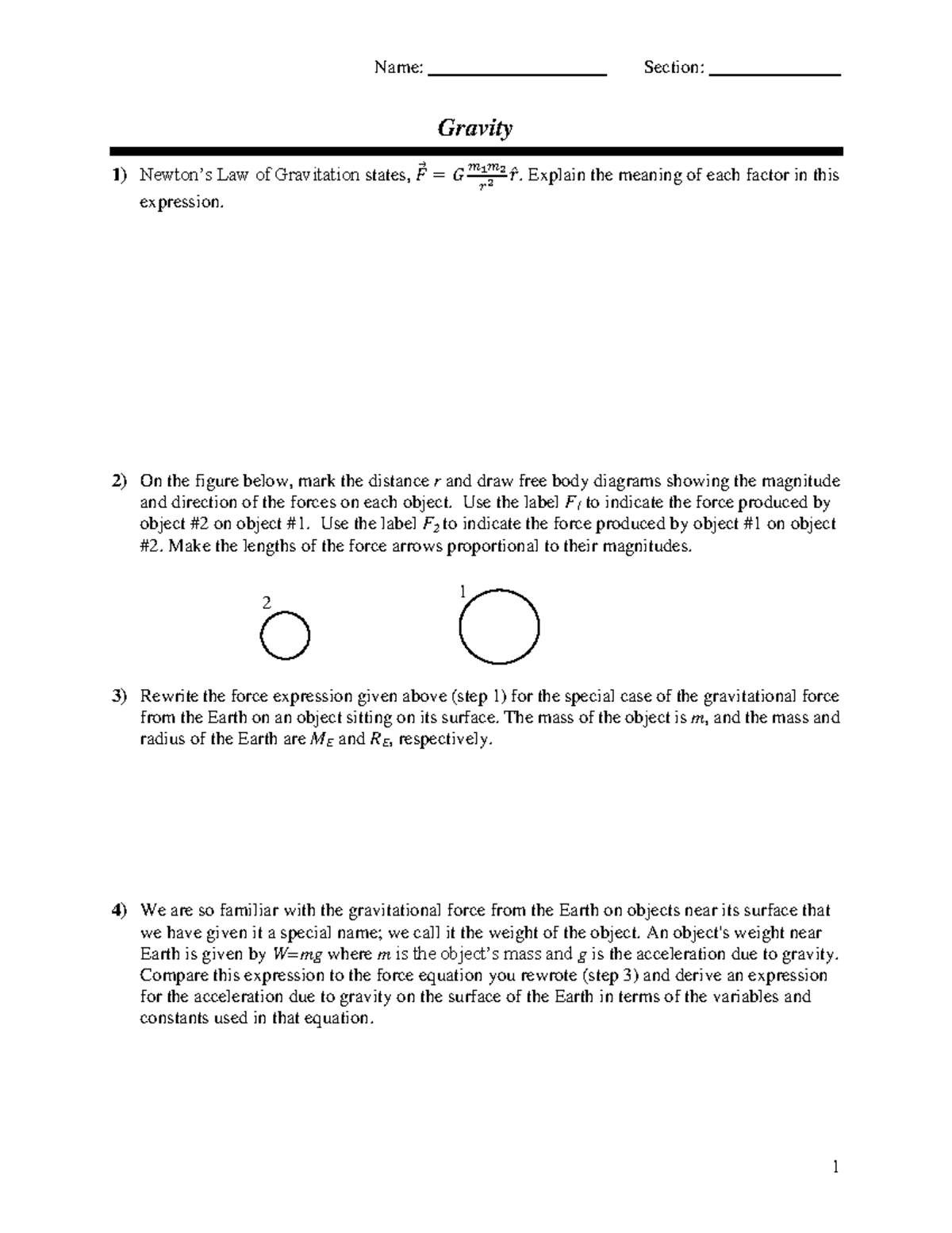 Gravity and Gravitational Force - Studocu