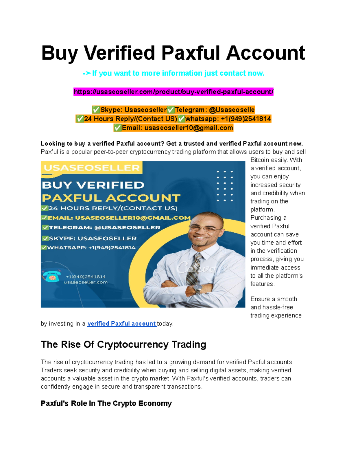 Buy Verified Paxful Account - usaseoseller/product/buy-verified-paxful-account/ Skype: - Studocu