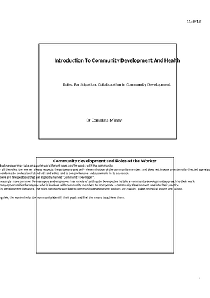 Health and safety notes - OCCUPATIONAL HEALTH AND SAFETY COURSE UNIT ...