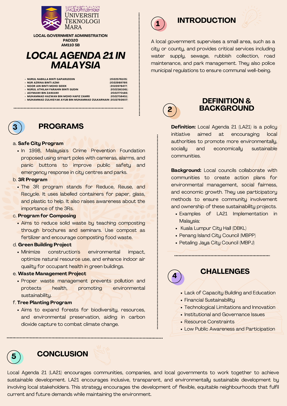 PAD320 Poster - Group 9 - 1 INTRODUCTION A local government supervises ...
