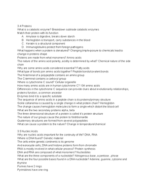 AP Biology notes Unit 1 - AP BIOLOGY UNIT 1. 1. What is the chemical ...