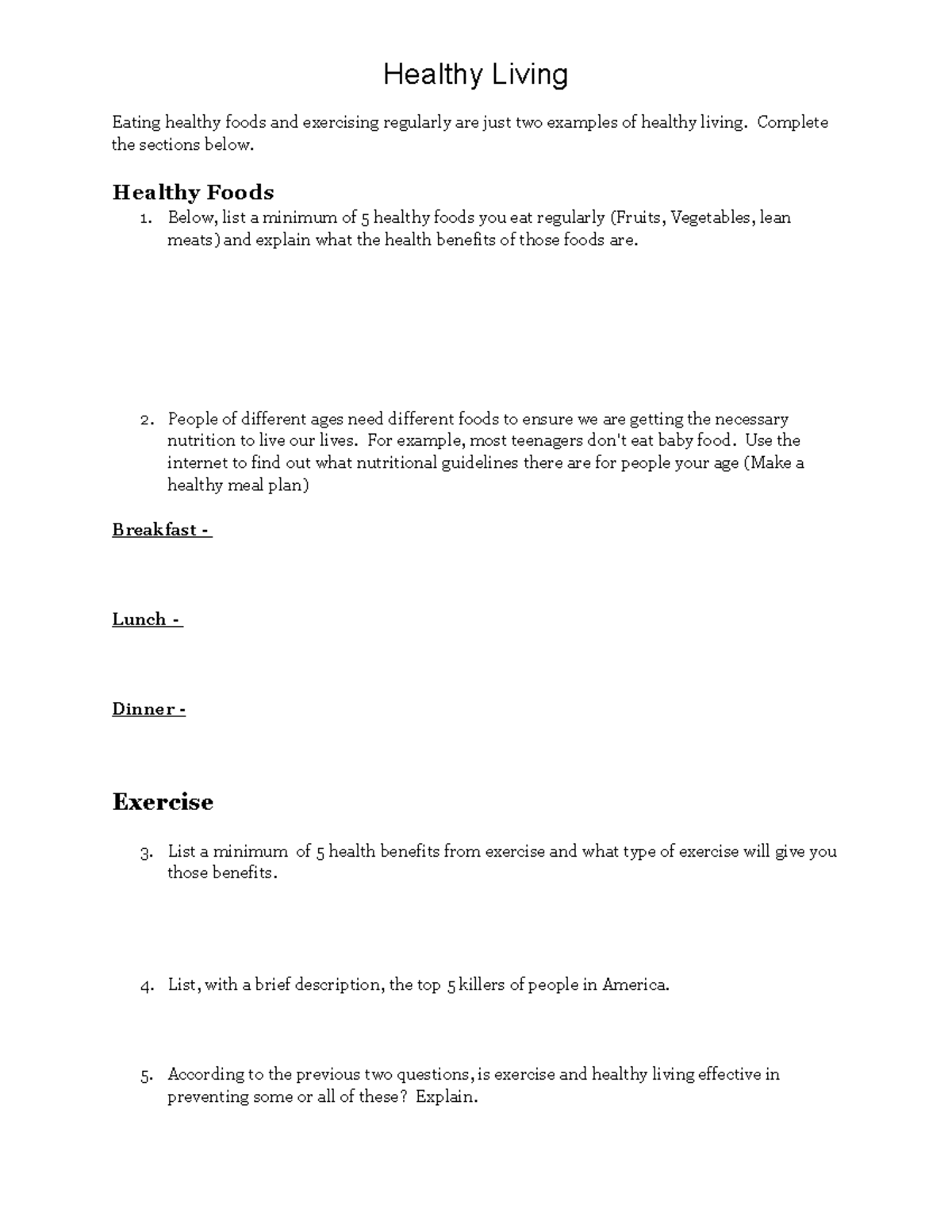 Healthy Living - very good - Healthy Living Eating healthy foods and ...