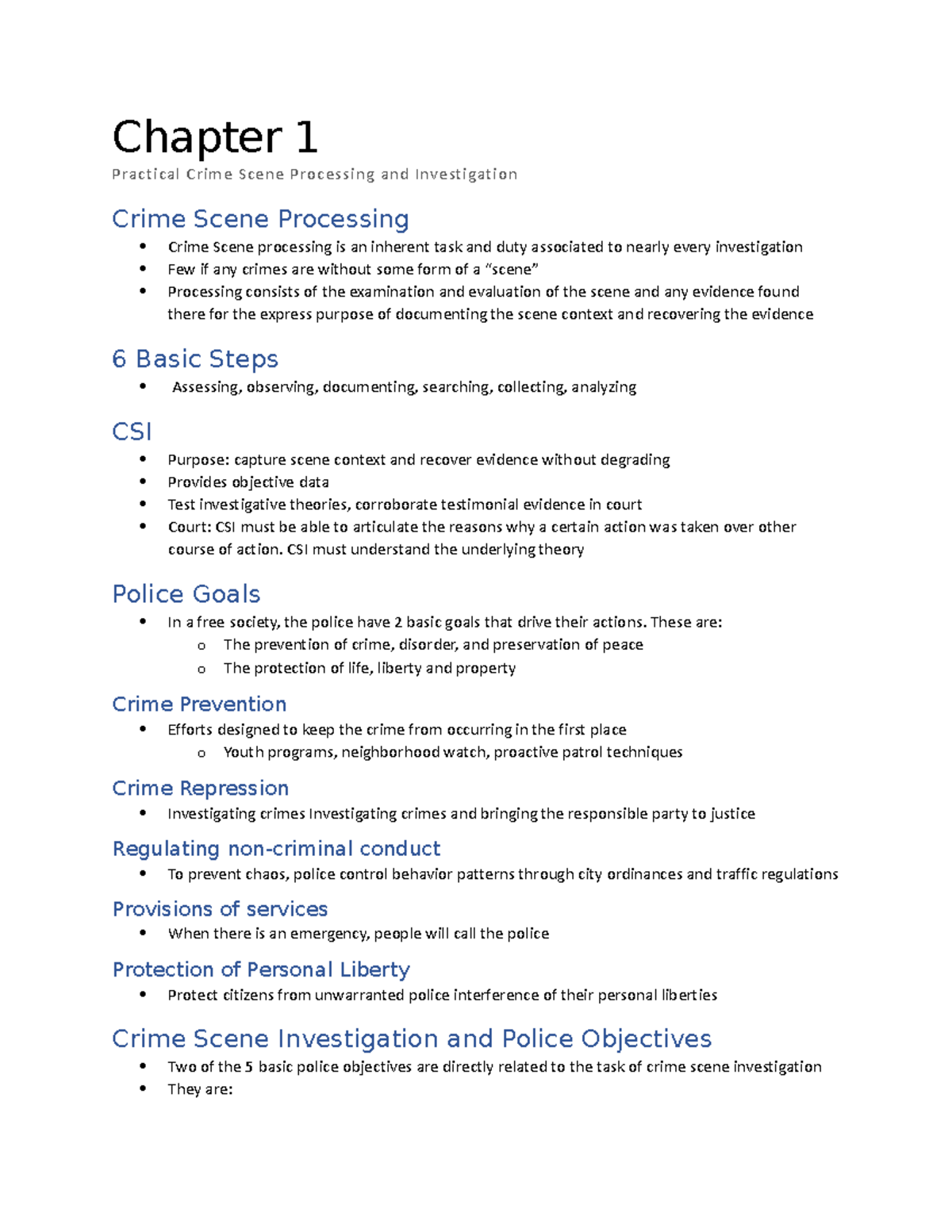 Chapter 1 - Practical Crime Scene Processing and Investigation ...