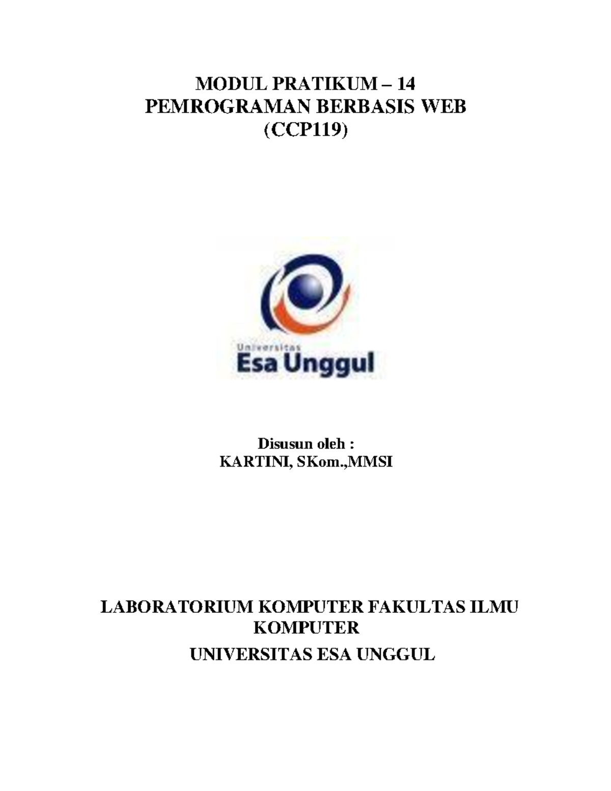 Modul Pratikum 14 Pemrograman Berbasis WEB - MODUL PRATIKUM – 14 ...