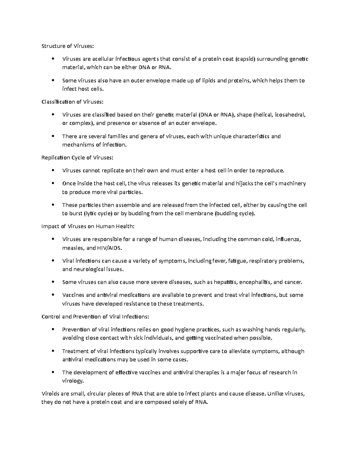 Viruses and Viroids - Structure of Viruses: Viruses are acellular ...