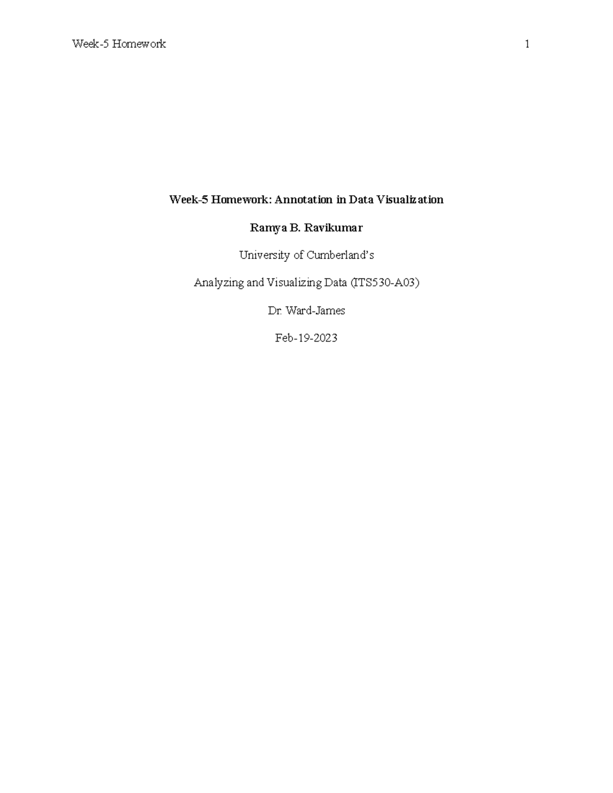 Ramya Ravikumar Week6 APA7 - Week-5 Homework 1 Week-5 Homework: Annotation in Data Visualization ...