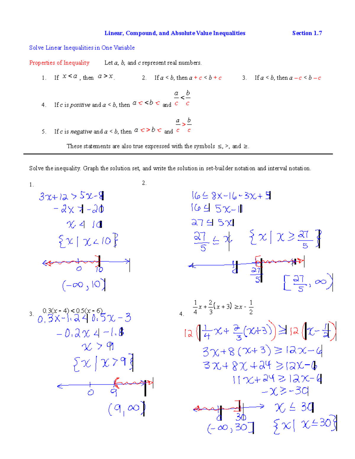 Lecture Notes (1 - eco - Linear, Compound, and Absolute Value ...
