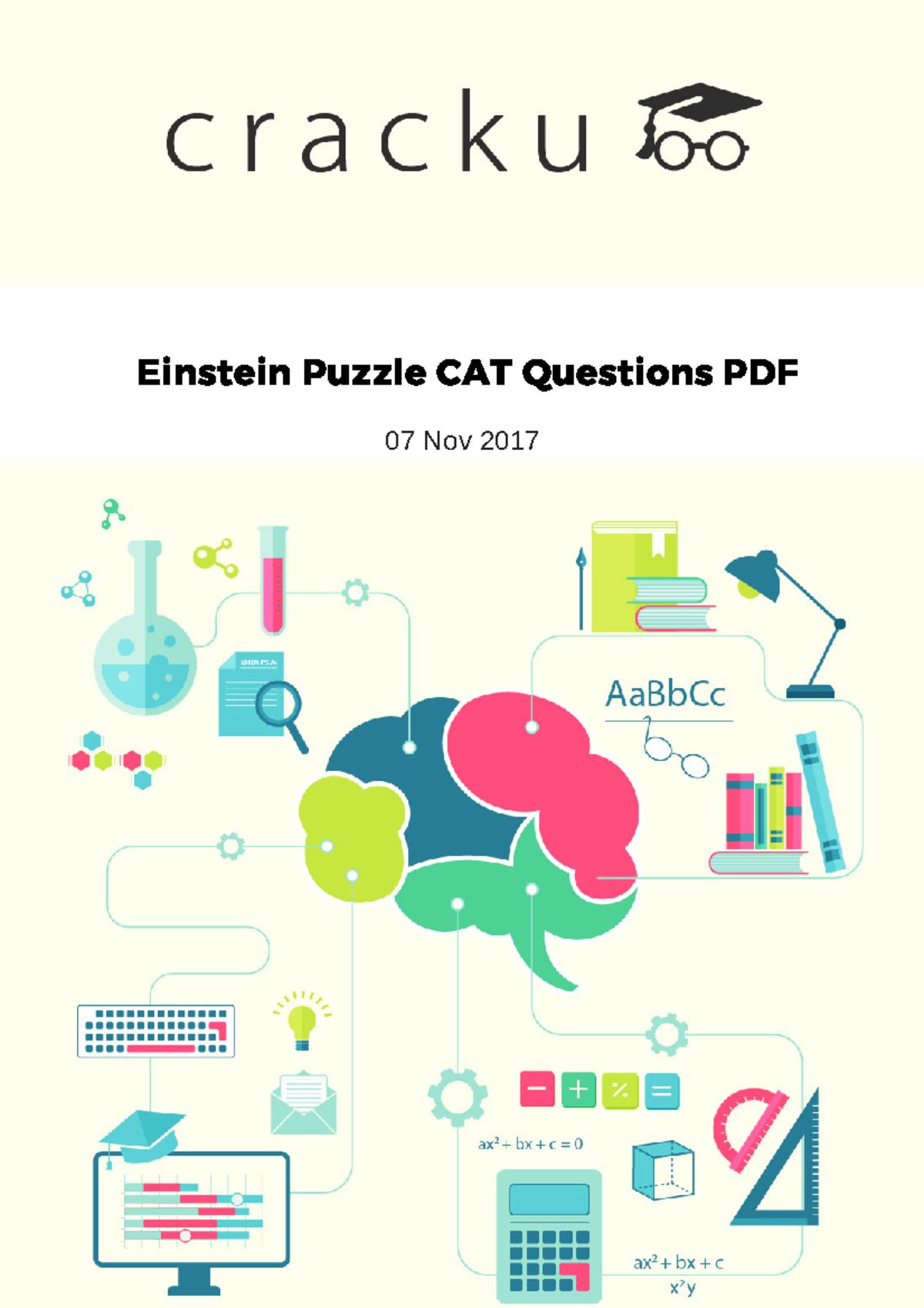Einstein Puzzle CAT Questions PDF - Each student studies a different ...