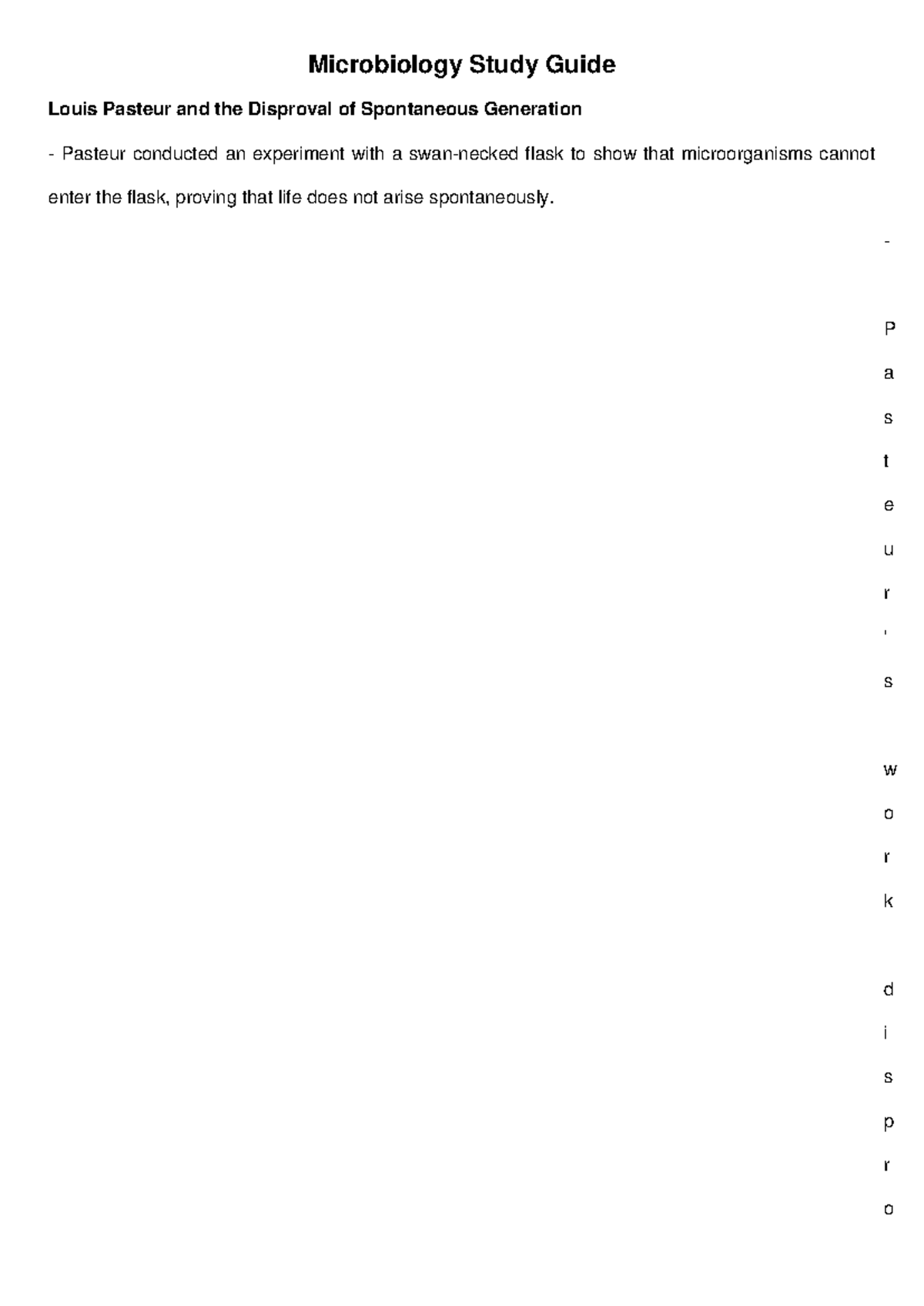 Updated Microbiology Study Guide - Microbiology Study Guide Louis ...