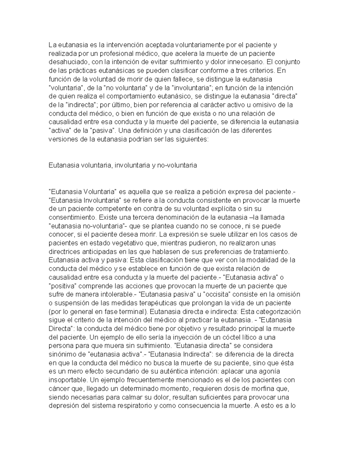 Expo 76 - si xd - La eutanasia es la intervención aceptada ...
