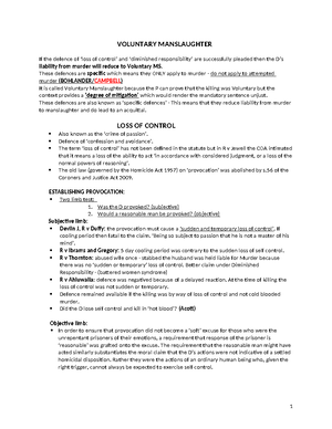 Defences notes For understanding - DEFENCES Affirmative Defences: These ...