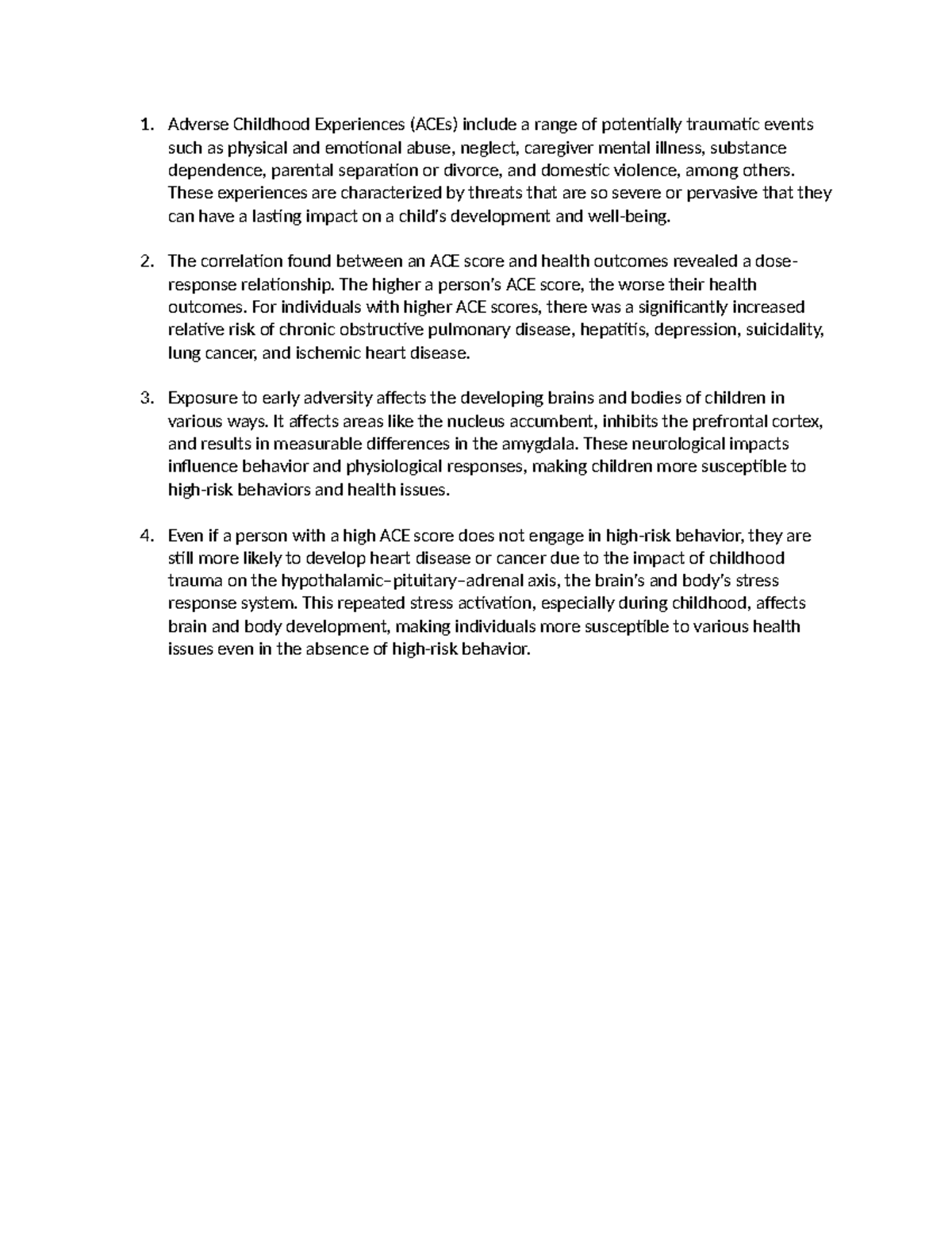 ACES 2 - Adverse Childhood Experiences (ACEs) include a range of ...