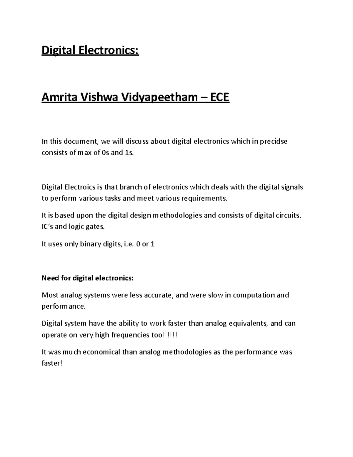 Digital Electronics notes - Studocu