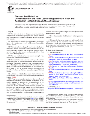 Compressive Strength and Elastic Moduli of Intact Rock Core Specimens ...