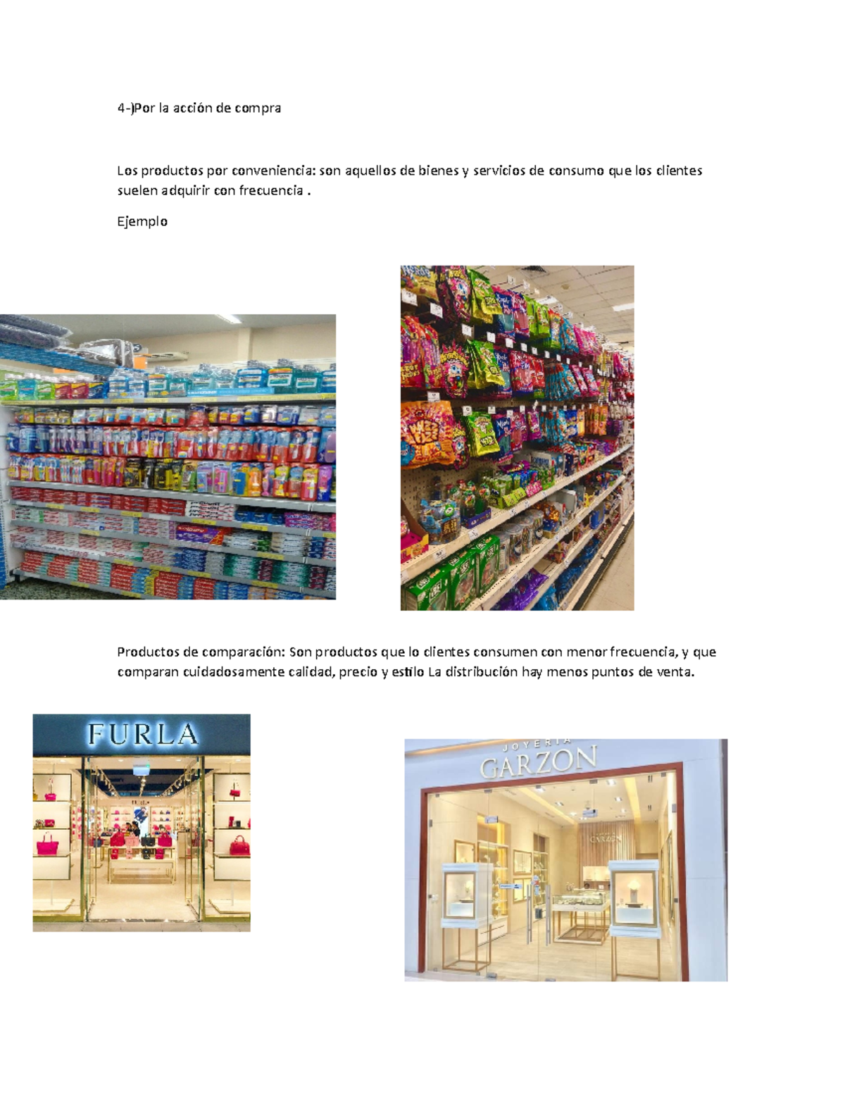 Album 456 - 4-)Por la acción de compra Los productos por conveniencia ...