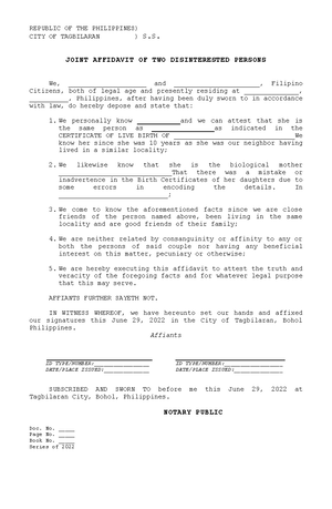 Articles of Incorporation By laws and Treasurers Affidavit for stock ...