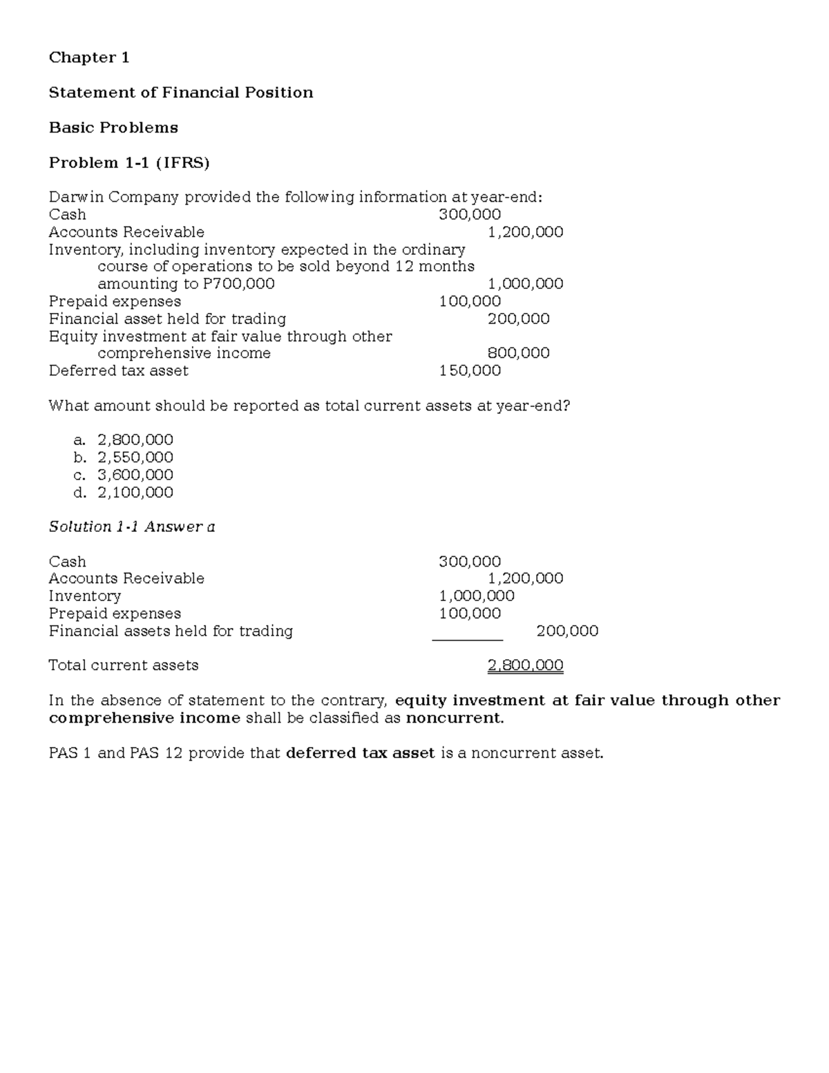 423779131 1 Statement of Financial Position docx - Chapter 1 Statement ...