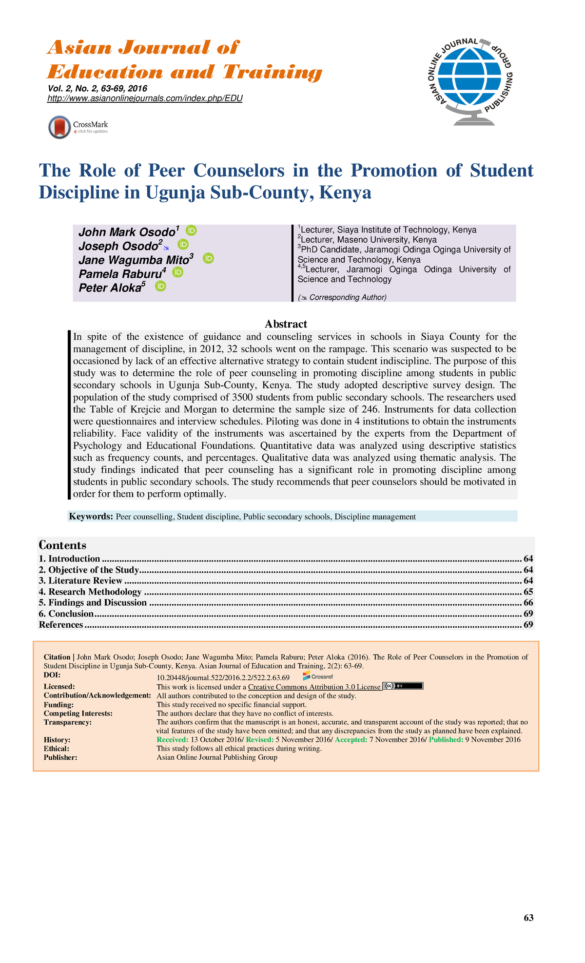 EJ1148632 - dsadsad - Asian Journal of Education and Training Vol. 2 ...