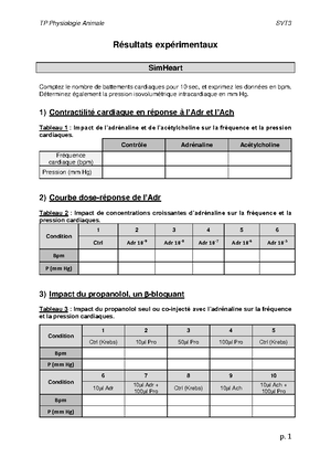 Compte rendu TP Hémolyse - Compte rendu TP Hémolyse Données et Calculs A. Calculez les - Studocu